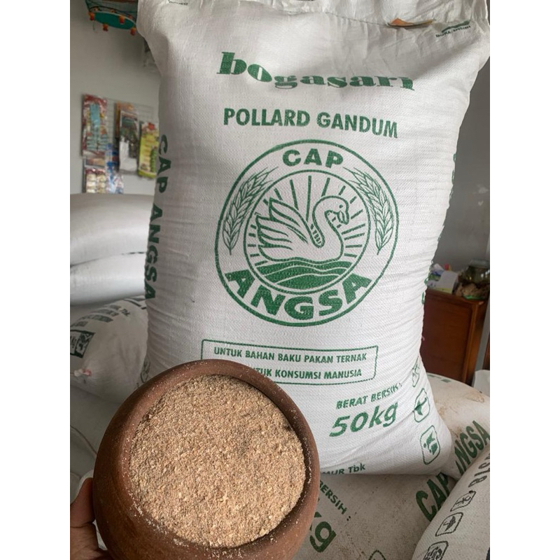 Jual [MS] Pollard Gandum Cap Angsa 1 kg Polar Sapi Kambing Unggas ...