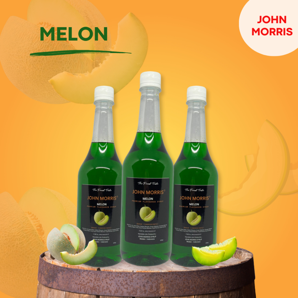 Jual JOHN MORRIS Premium Flavoured Syrup Melon 1000 ml / Sirup Rasa ...