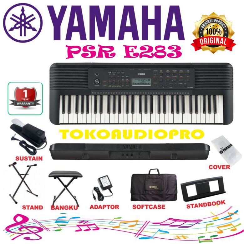 Jual Keyboard Yamaha PSR-E283 61-keys Portable Keyboard Yamaha PSRE-283 | Shopee Indonesia