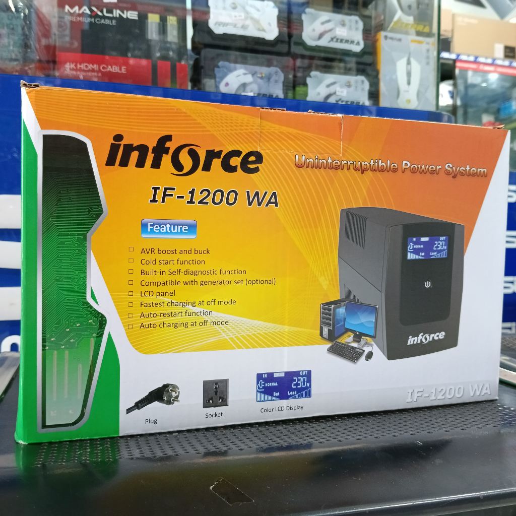 Jual UPS INFORCE 1200WA IF-1200WA & LCD DISPLAY | Shopee Indonesia