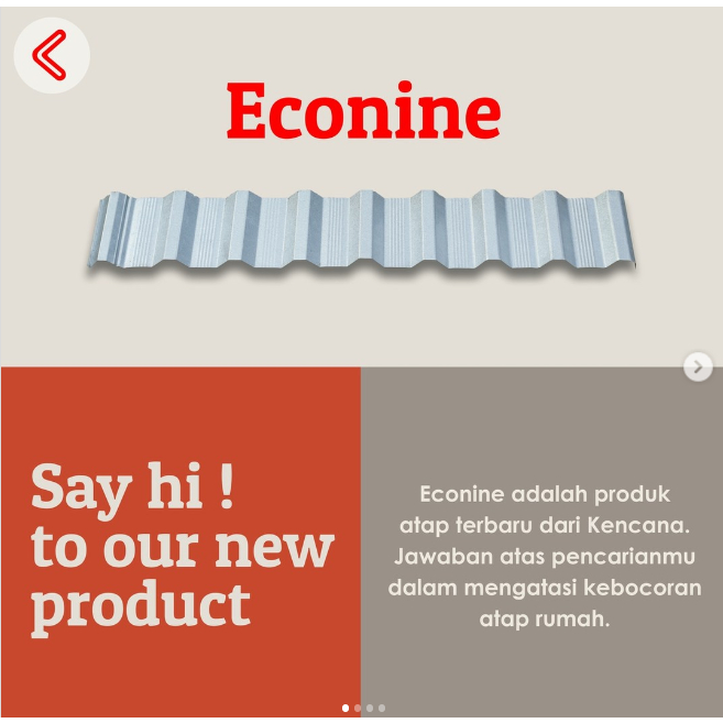 Jual atap gelombang rata Econine 765 kencana | ATAP BAJA RINGAN | surabaya | Shopee Indonesia