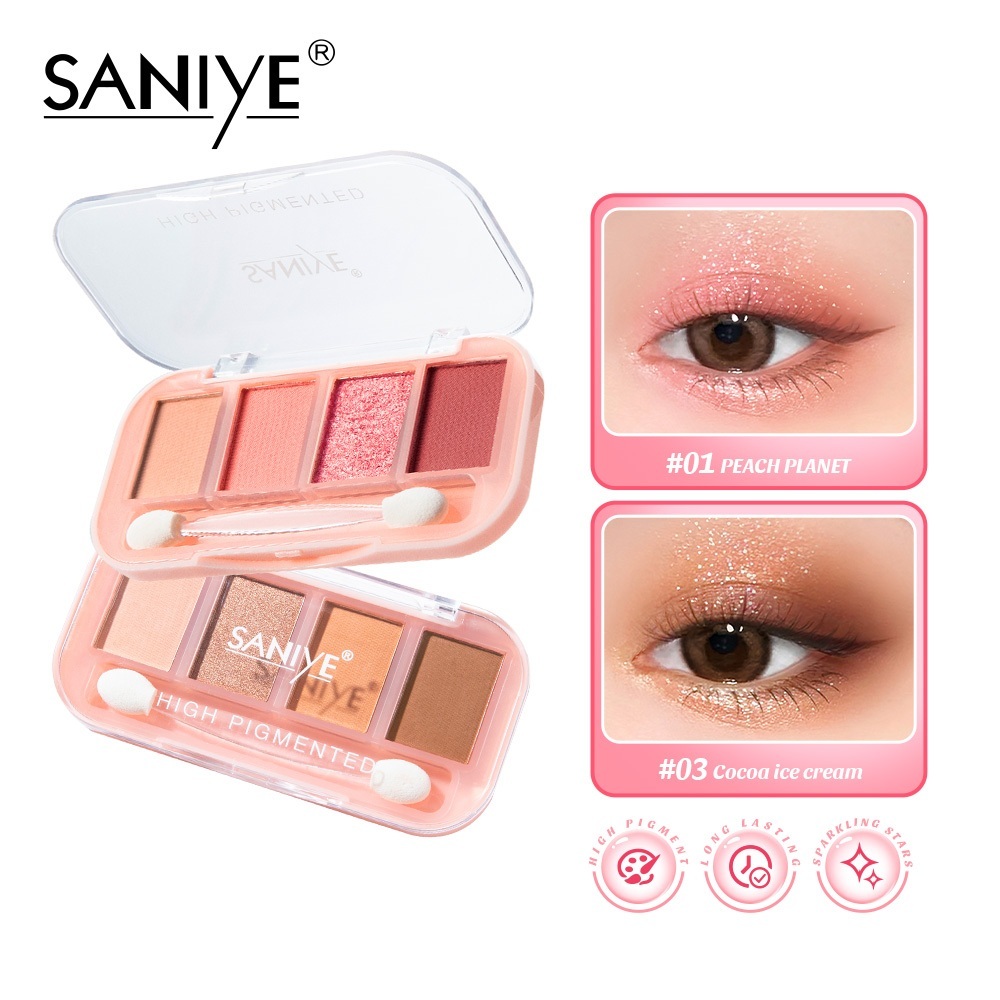 Jual READY SANIYE 4 Warna Eyeshadow Glitter Palet Eye Shadow Mata ...