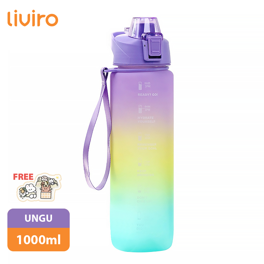 Jual liviro Botol Minum 1 Liter Premium Botol Minum Anak Botol Air ...