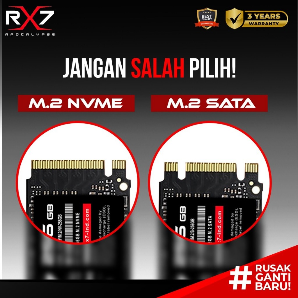 Jual SSD RX7 M.2 NVME 512GB 2242 PCIe Gen3 x4 GARANSI RESMI 3 TAHUN ...