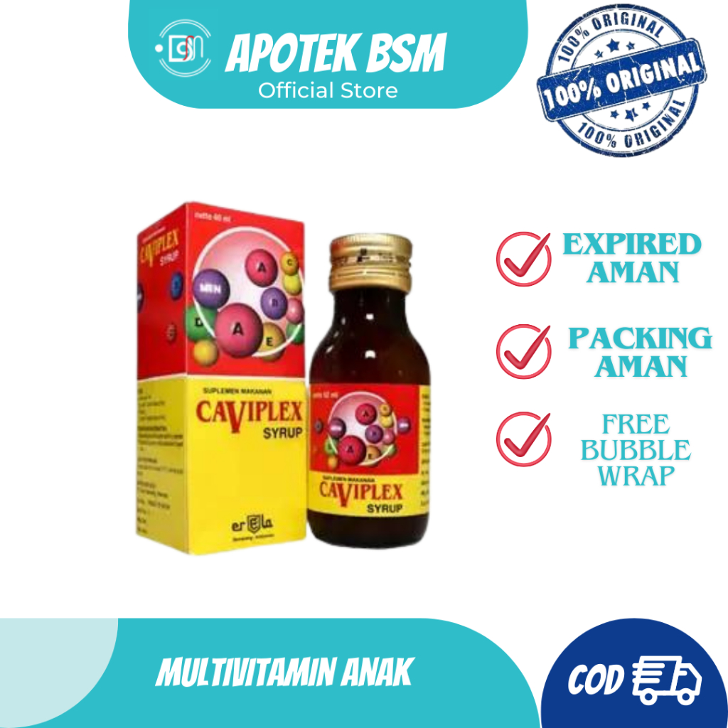 Jual Caviplex Sirup Multivitamin Daya Tahan Tubuh Anak 60 ml | Shopee ...