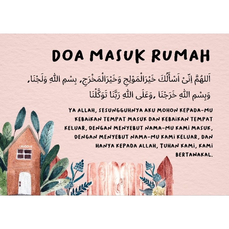 Jual STICKER A5/STICKER DOA/DOA MASUK RUMAH/STICKER DOA MASUK RUMAH ...