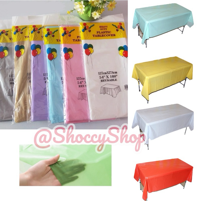 Jual Taplak Meja Pesta Polos / Plastic Table Cover | Shopee Indonesia