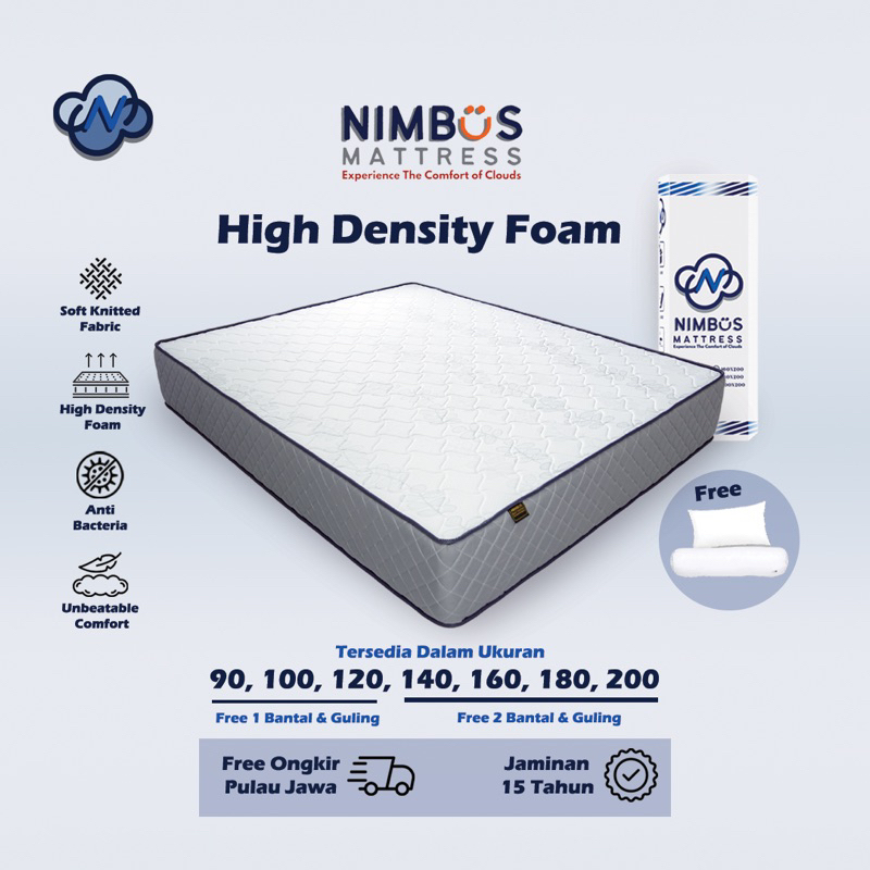 Jual NIMBUS Mattress Kasur Busa Original 30cm High Density Foam Box ...