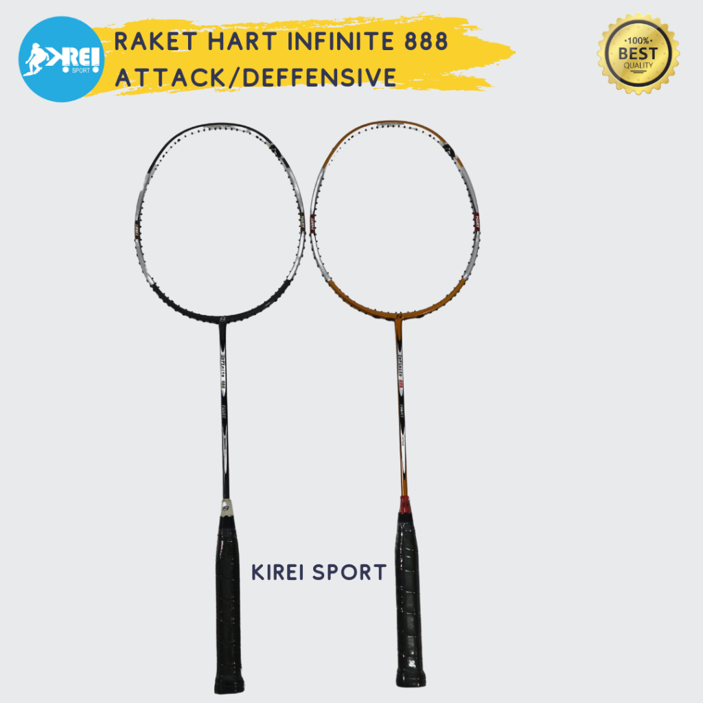 Jual Raket Badminton/Raket Bulutangkis Hart Infinite 888 Attack/888 ...