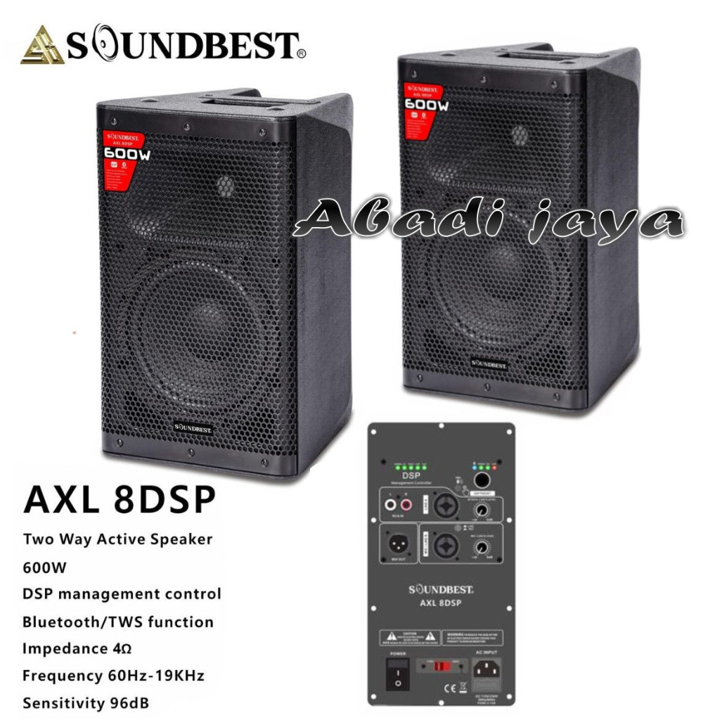 Jual SPEAKER AKTIF SOUNDBEST AXL 8 DSP / AXL 8DSP / AXL8DSP 8 INCH 1 BUAH | Shopee Indonesia