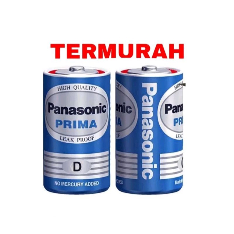 Jual Baterai Panasonic prima type D besar | Shopee Indonesia