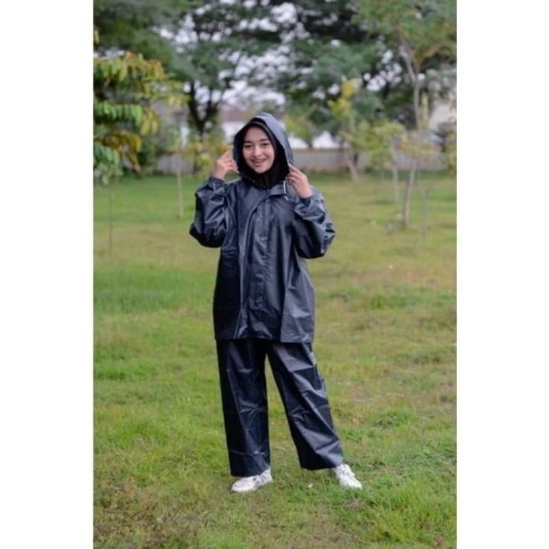 Jual Mantel Jas Hujan Premium Baju Celana Maks BB 70 KG | Shopee Indonesia