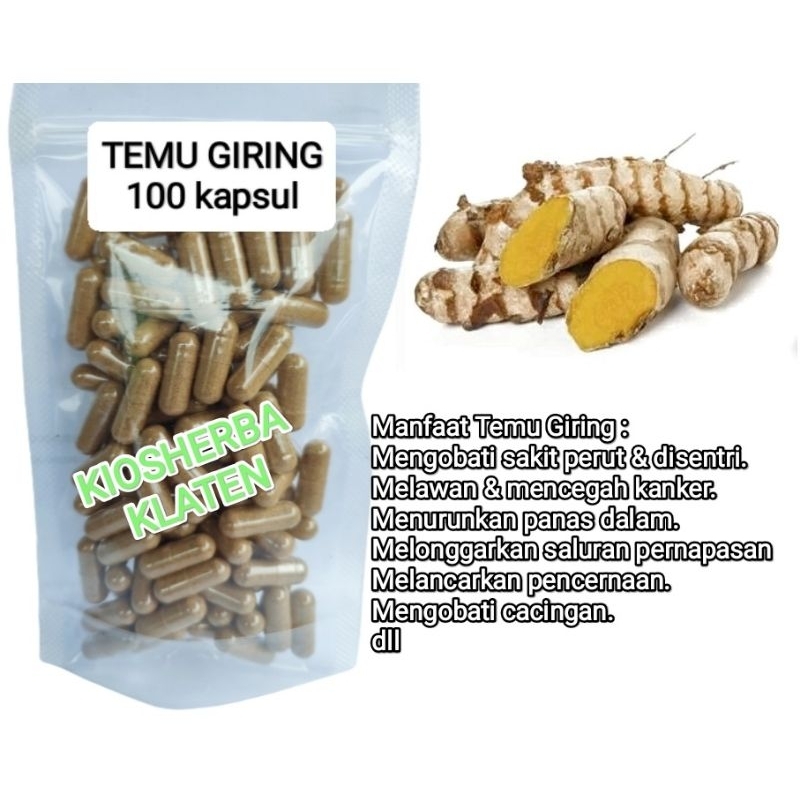 Jual TEMU GIRING (kuning gajah)/Curcuma heyneana isi 100 kapsul untuk ...