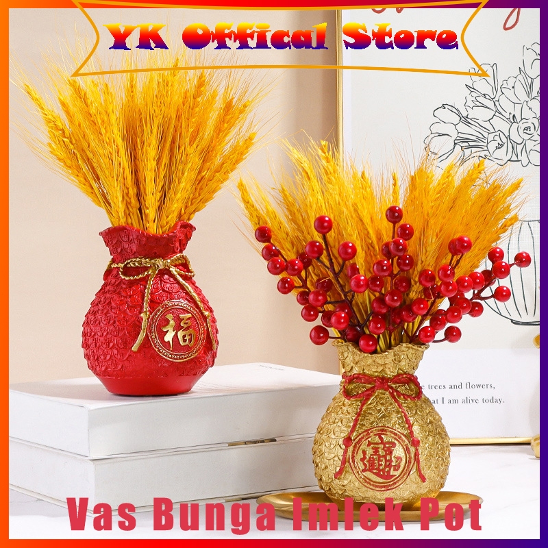 Jual Dekorasi Rumah Vas Bunga Imlek Pot Hokki Bunga Imlek Pot Imlek Vas ...