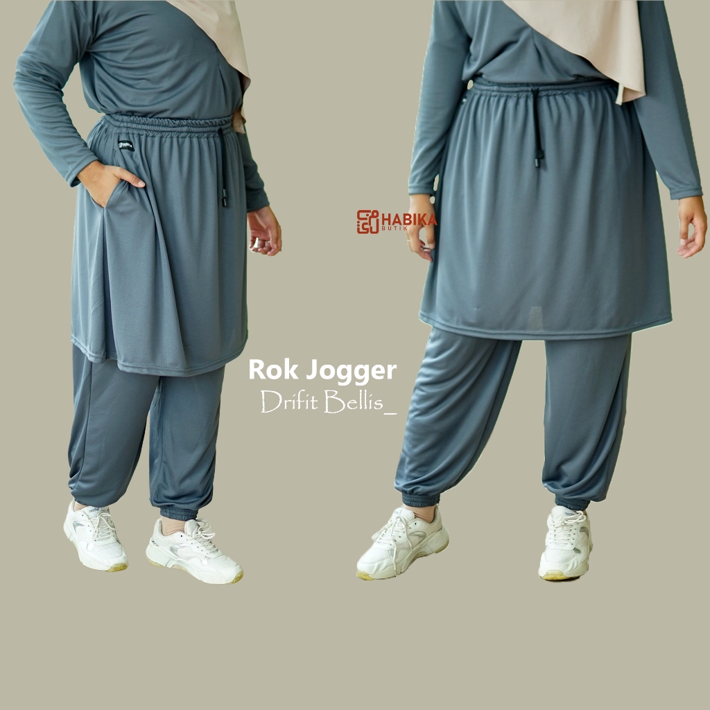 Jual Rok celana Jogger Dri Fit Bellis - Rok celana olahraga muslimah ...