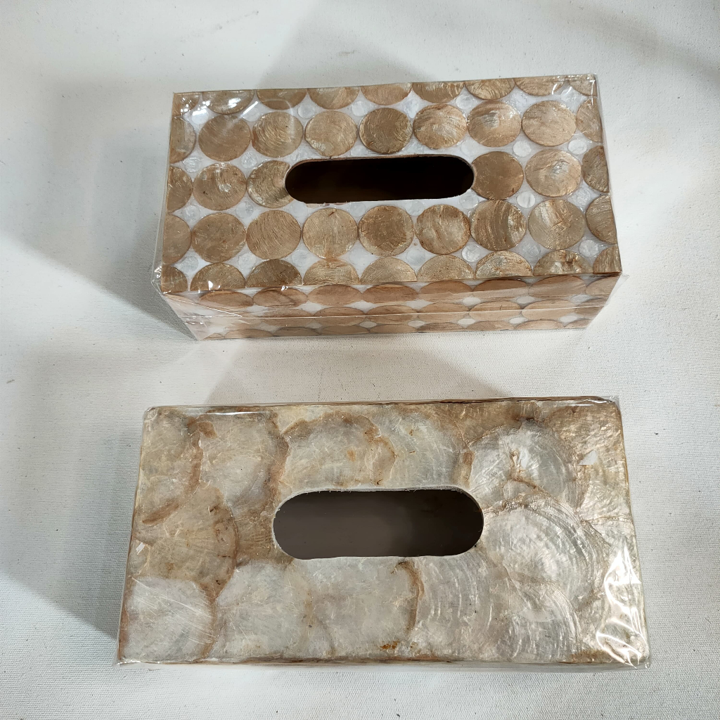 Jual Tempat Tisu Box Kerang Minimalis Souvenir Khas Bali Elegant ...
