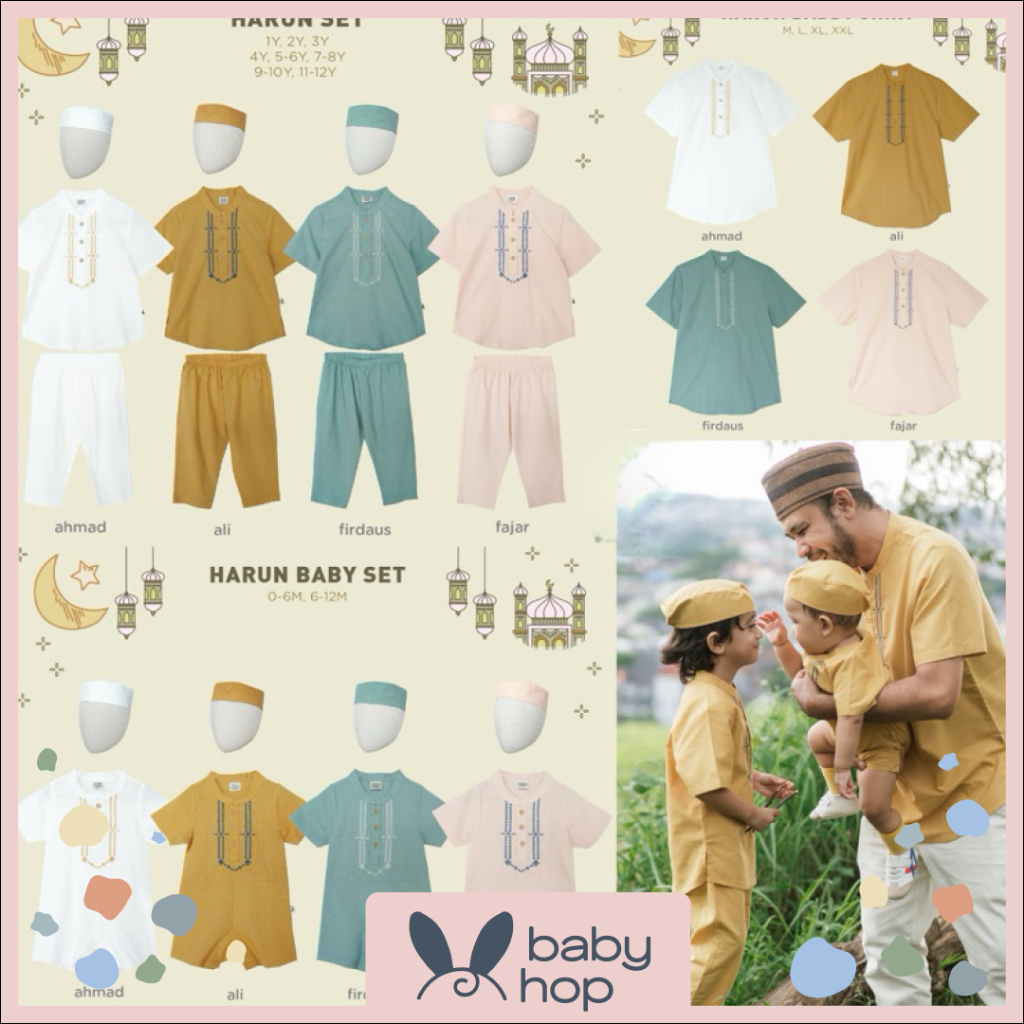 Jual Bohopanna Harun Set Setelan Baju Lebaran Keluarga Anak Laki-Laki Raya Collection Umur 0 ...