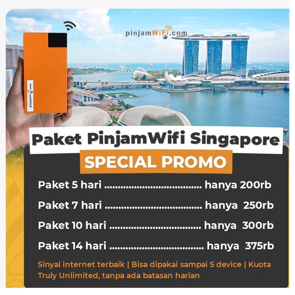 Jual Speial Eitin Pinjam Wifi Sewa Rental Singapre Truly Unlimite Paket ...