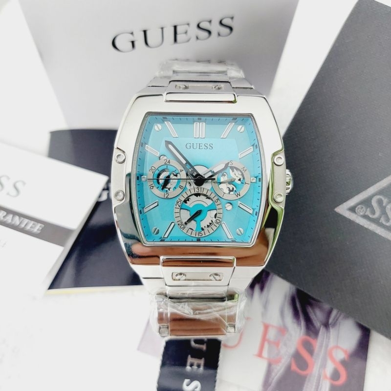 Jual Guess Phoenix Silver ice blue Dial GW0456G4 Original Jam Tangan ...