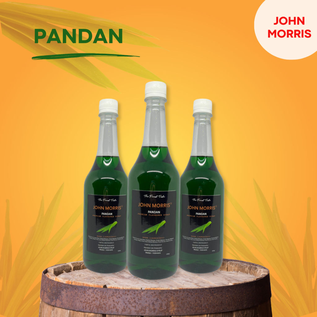 Jual JOHN MORRIS Premium Flavoured Syrup Pandan 1000 ml / Sirup Rasa ...