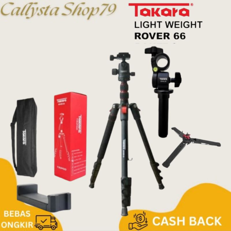 Jual TAKARA ROVER 66 T054 OHA 25 PAKET TRIPOD MONOPOD KIT COMPACT ...