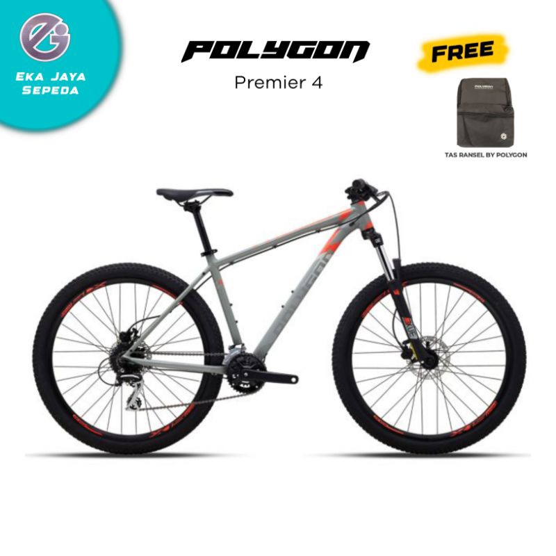 Jual Sepeda MTB Polygon Premier 4 - Grey [ FREE TAS RANSEL POLYGON ...