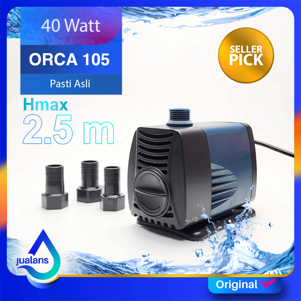 Jual Pompa Aquarium Celup KANDILA ORCA 105 ORCA 104 Water Pump 3000 Lh | Shopee Indonesia