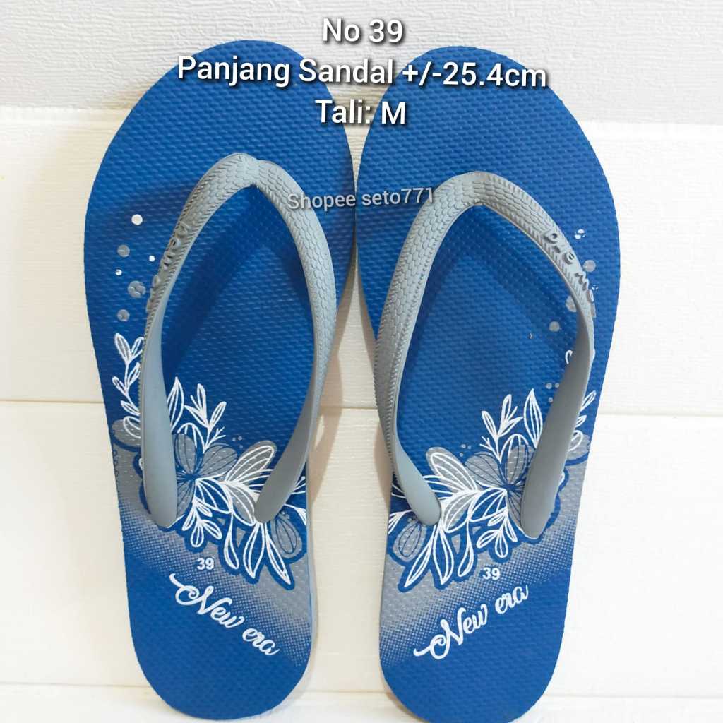 Jual New Era SAKURA Bunga Floral 37 38 39 40 Sandal Jepit Wanita Sendal ...