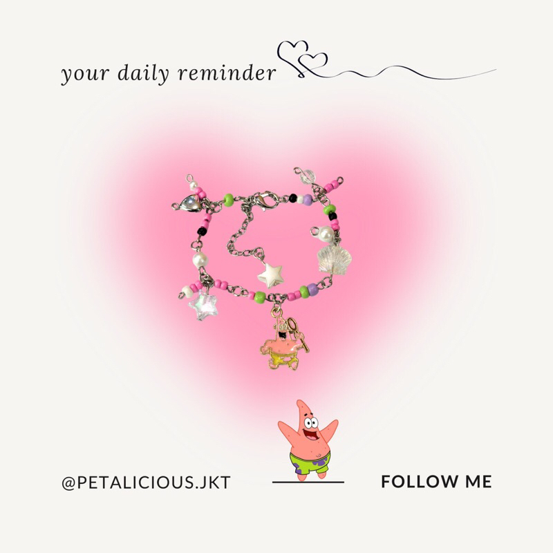 Jual patrick star bracelet edition | gelang manik edisi partick star ...