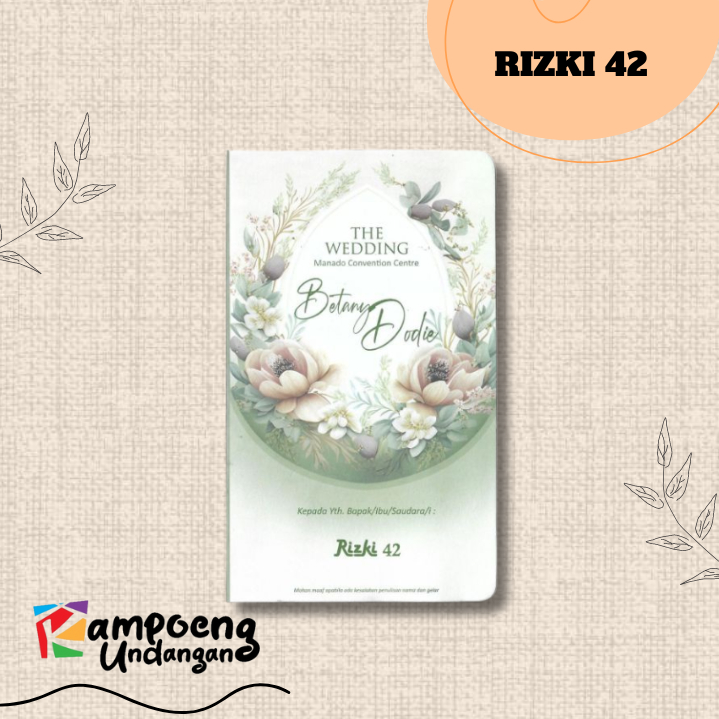 Jual Blangko Undangan atau Kertas Undangan Pernikahan merk RIZKI 42 ...