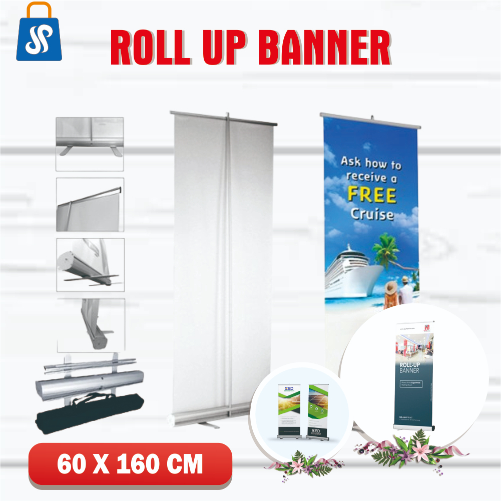 Jual ROLL UP BANNER FULL SET / CETAK ROLL UP BANNER | Shopee Indonesia