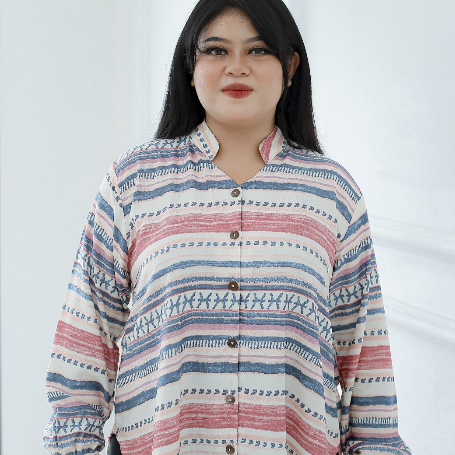 Jual [Ld 100-160cm] Atasan Kemeja Blouse Rayon Premium Baju Wanita ...