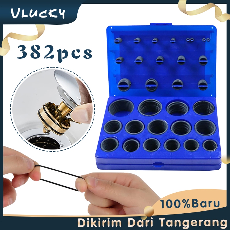 Jual Set Karet O-Ring Nitrile Rubber Kit Isi 382 Seal Gasket Washer Pompa Universal Seal ...