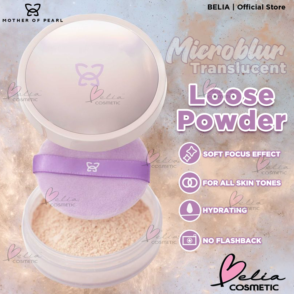 Jual BELIA MOP Mother Of Pearl | Microblur Translucent Loose Powder ...