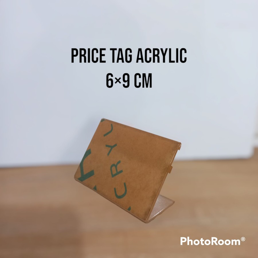 Jual Price Tag Akrilik ukuran 6x9cm Price tag Label Harga | Shopee ...