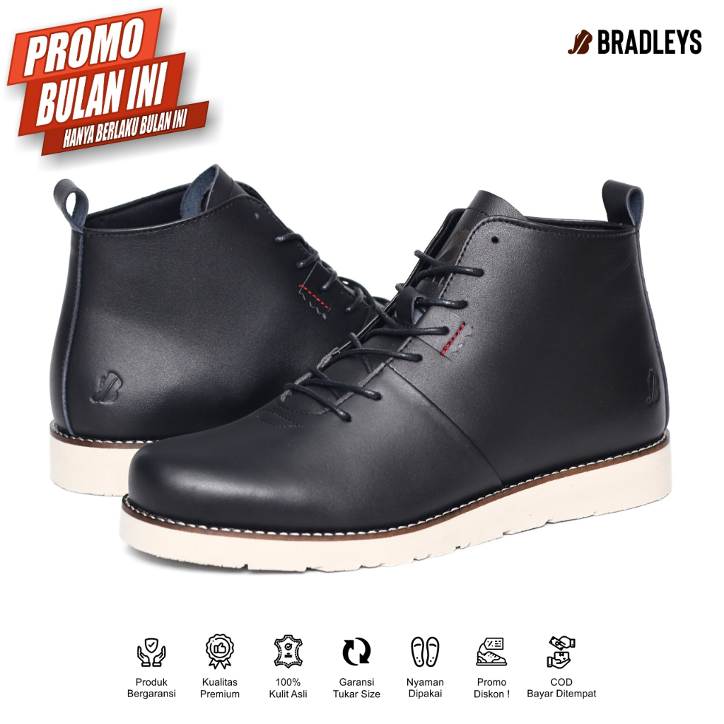 Jual Bradleys Hobbs - Sepatu Kulit Kasual Semi Boot Pria Sepatu Boots ...