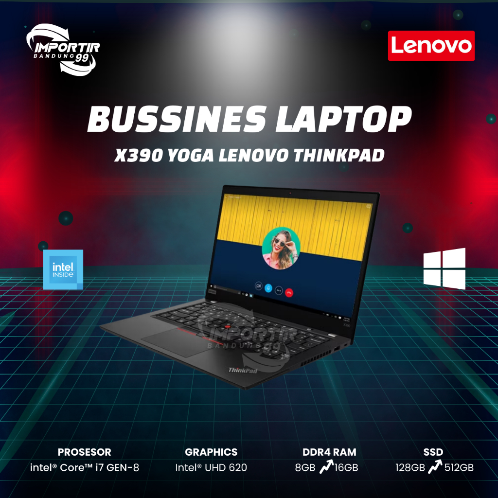 Jual Laptop Lenovo X390 Yoga Core I7 Gen 8 Ram 8GB SSD 256GB Murah ...