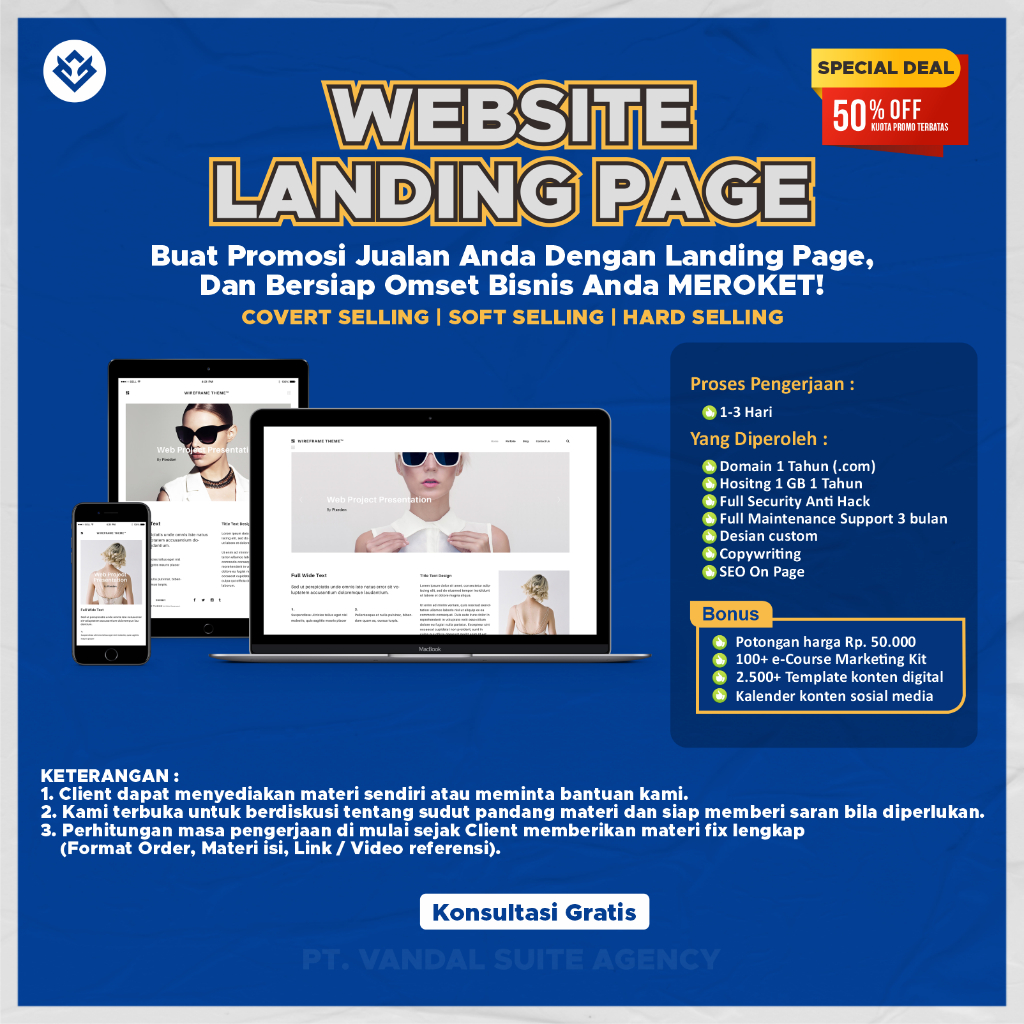 Jual Bikin Website | Landing Page Toko Online | Company Profile | Web ...
