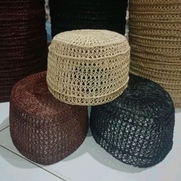 Jual bisa cod termurah peci kopiah songkok akar rotan Kalimantan akar ...