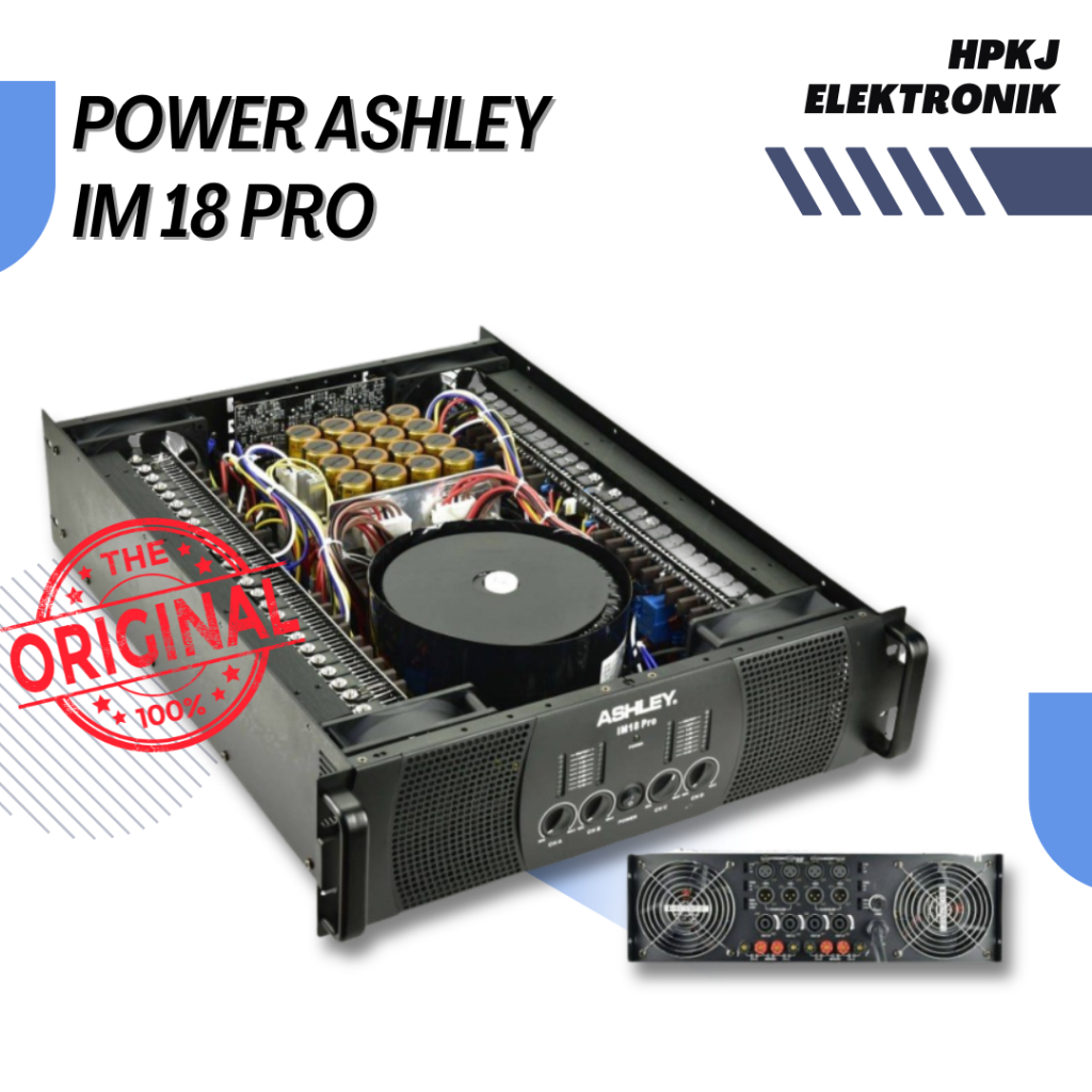 Jual POWER AMPLIFIER ASHLEY IM 18 PRO Power Ampli Ashley IM18 PRO ...