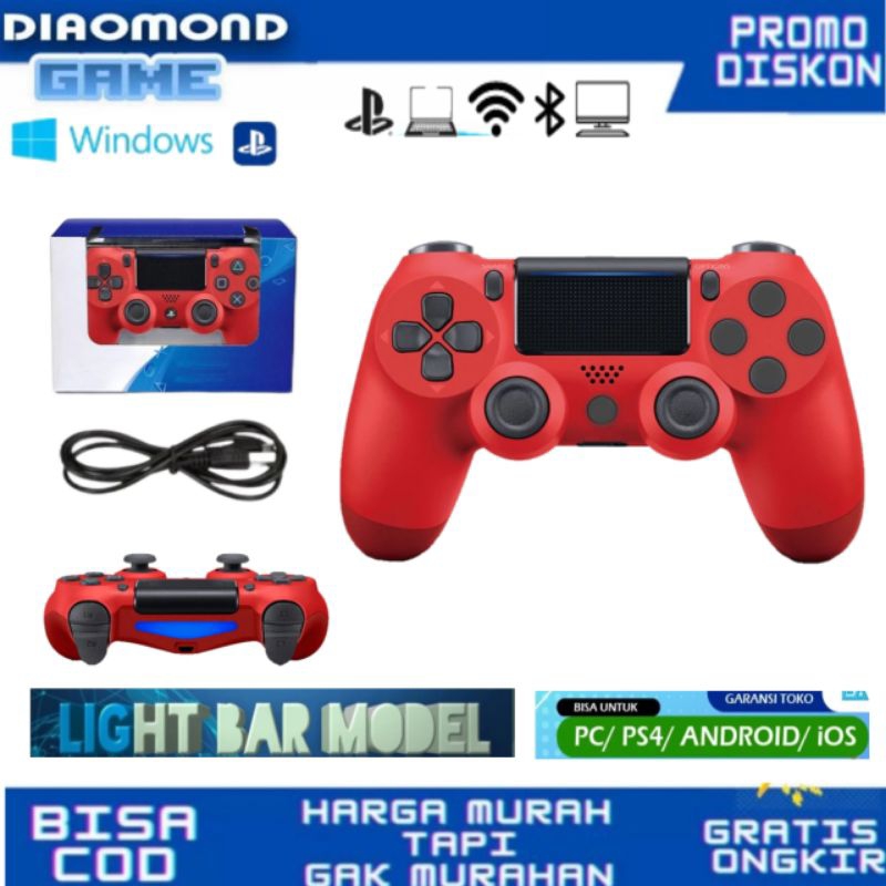 Jual Stik Stick PS4 DS4 LightBar + Free Kabel Charger + Dus Stik ...