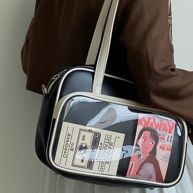 Jual MICHI - Square Transparan Bag / Tas Selempang / Tas Kuliah / Tas ...