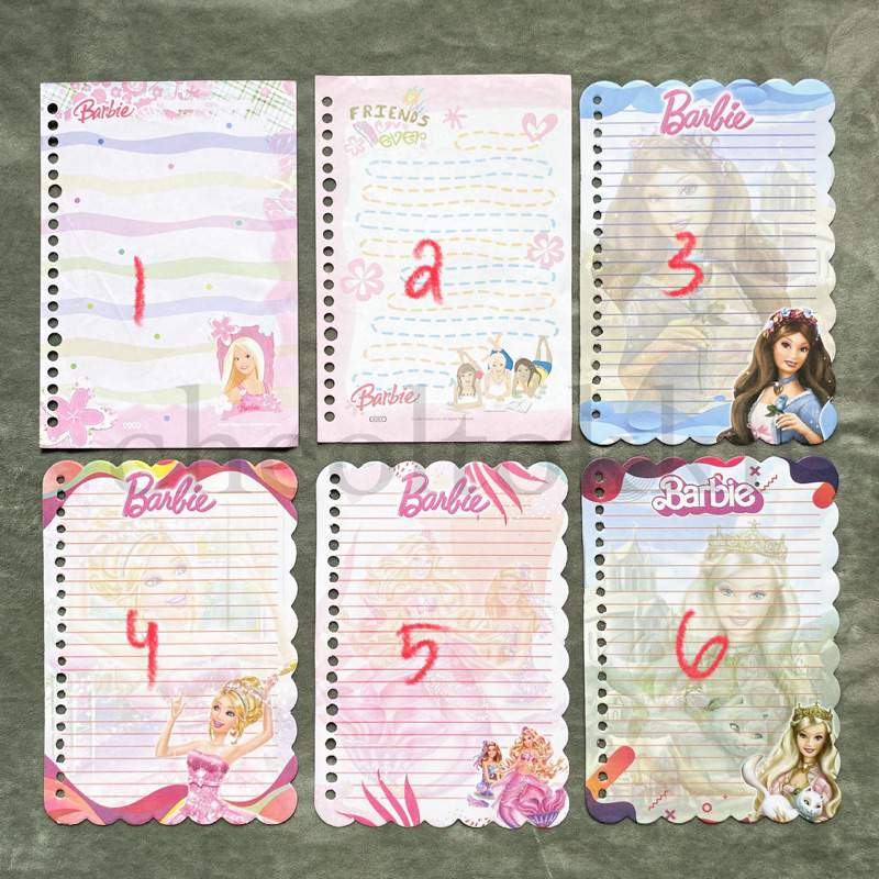 Jual KOLEKSI KERTAS FILE BINDER A5 BARBIE IMUT LUCU GEMAS CANTIK ...