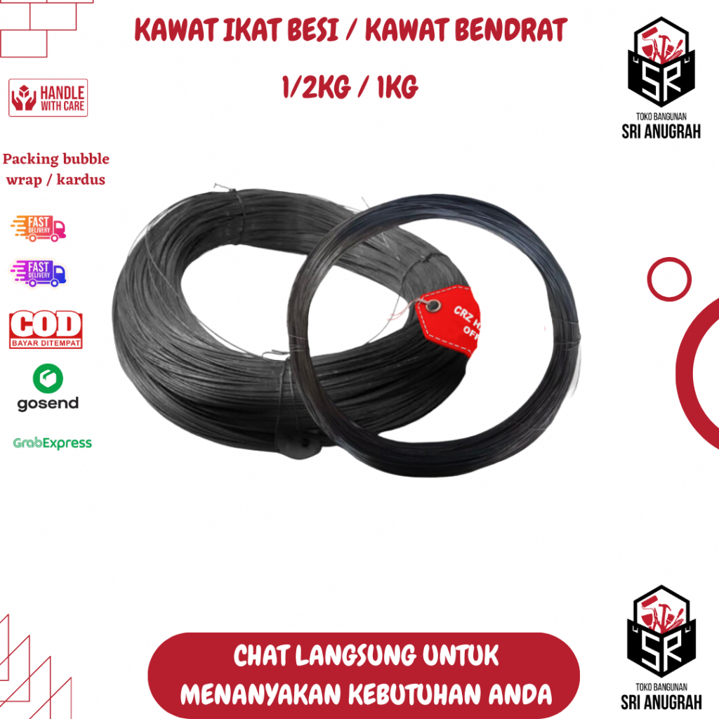 Jual Kawat Ikat Besi Behel Kawat Bendrat Eceran | Shopee Indonesia