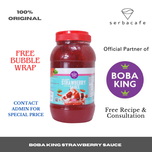 Jual Boba King Strawberry Sauce (2300 gr) | Shopee Indonesia