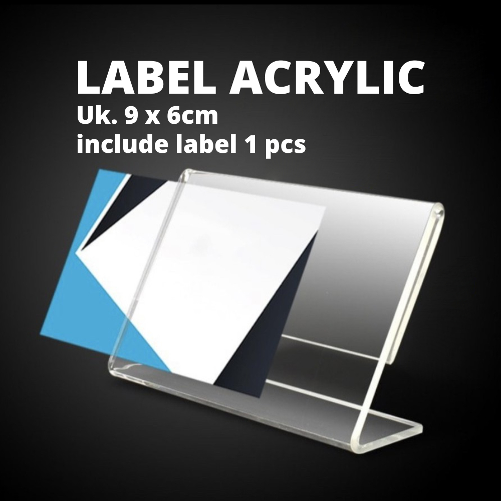 Jual STAND ACRYLIC LABEL DISPLAY / AKRILIK LABEL BERDIRI UNTUK ...