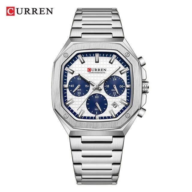 Jual CURREN 8459 Jam Tangan Pria Analog Stainless Steel Chronograph ...