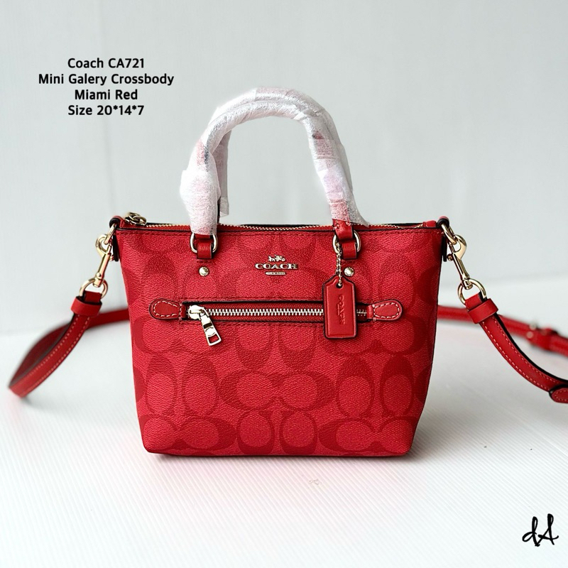 Jual Coach Mini Gallery Crossbody Miami Red | Shopee Indonesia