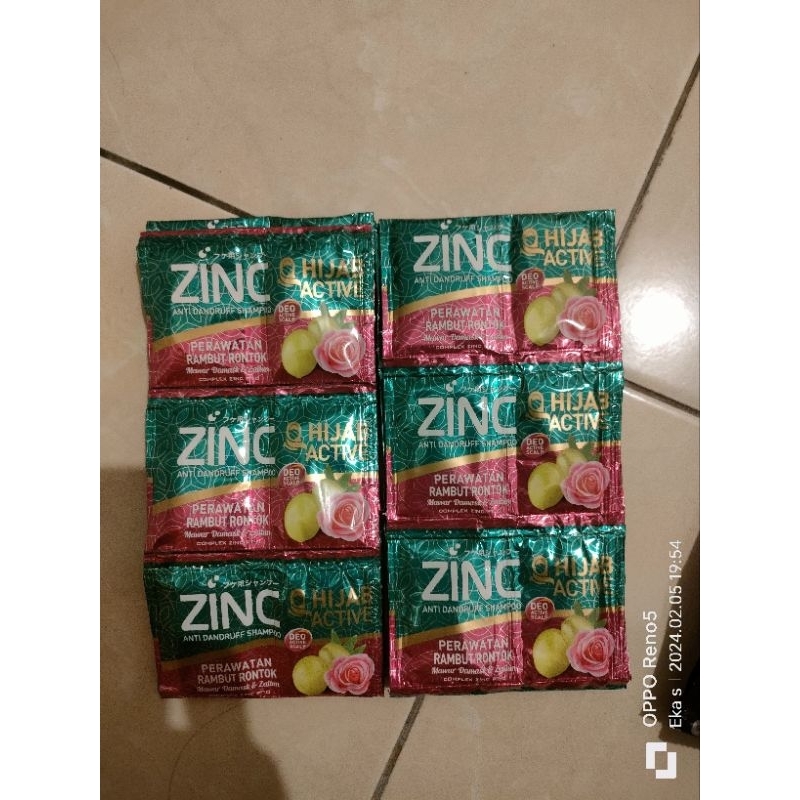 Jual zinc shampo renteng 12 x 10ml | Shopee Indonesia
