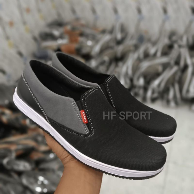 Jual Sepatu Pria Kasual Sepatu Slip On Pria Sepatu Santai Kerja Kantor | Shopee Indonesia